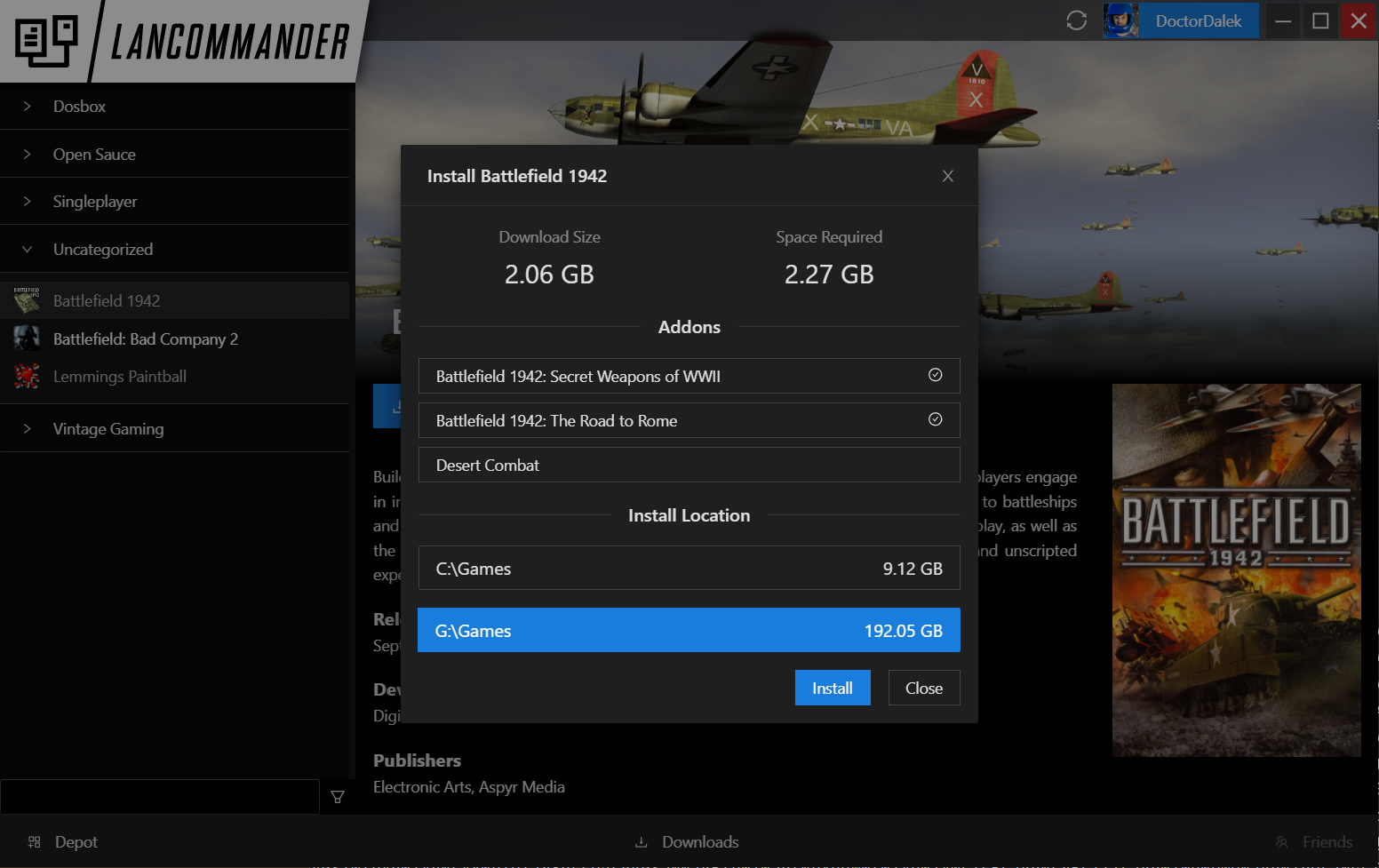 v1.1.0 | LANCommander